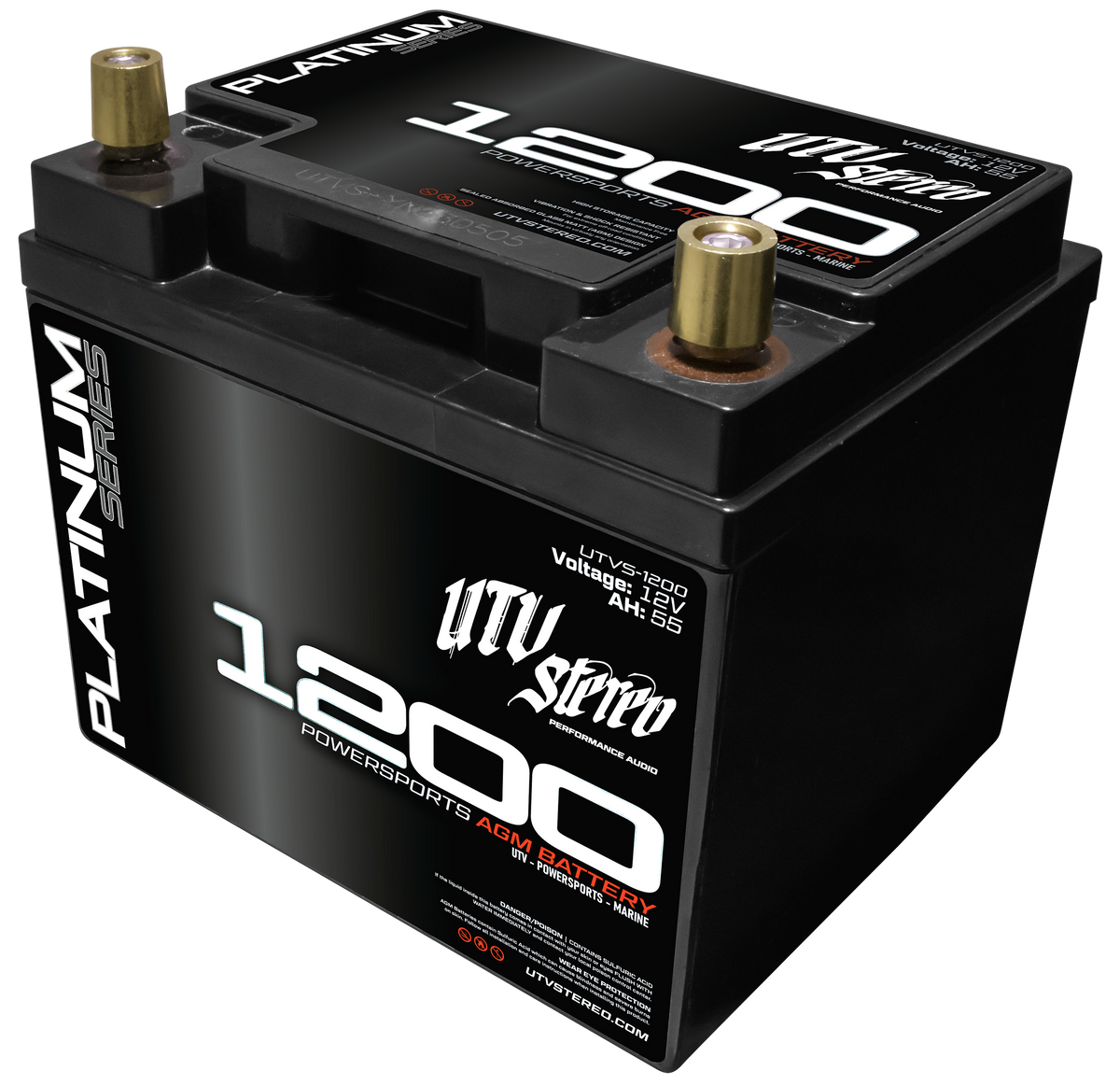 RZR and Can-Am Platinum Series 1200 AGM Battery | UTV Stereo – RockPeak UTV