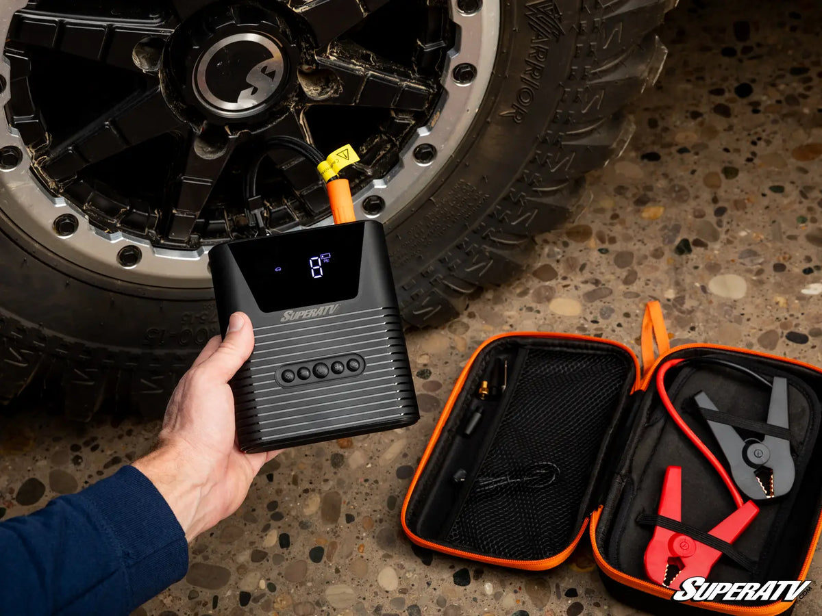 Super ATV JUMP STARTER WITH AIR COMPRESSOR BCC-U-001 – RockPeak UTV