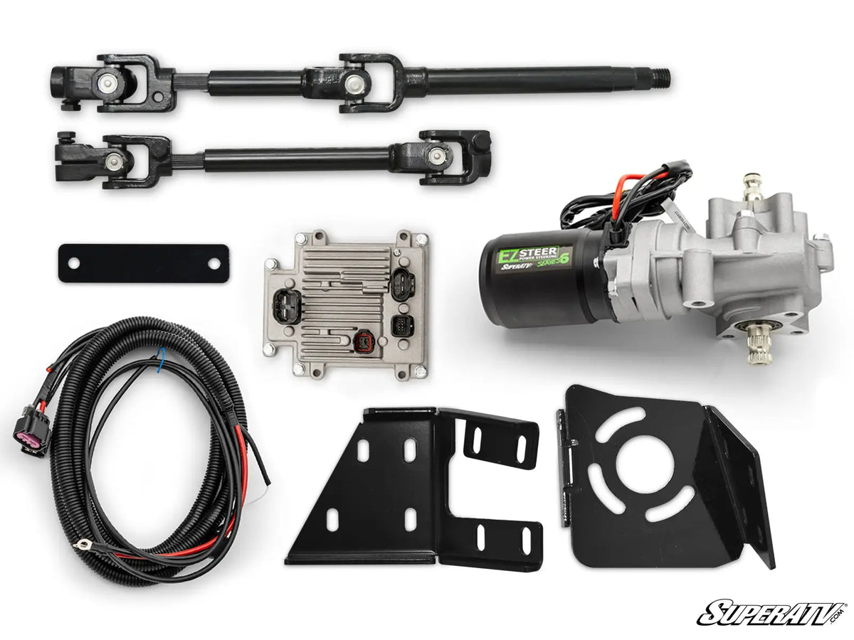 Super ATV POLARIS RZR XP TURBO EZ-STEER SERIES 6 POWER STEERING KIT ...