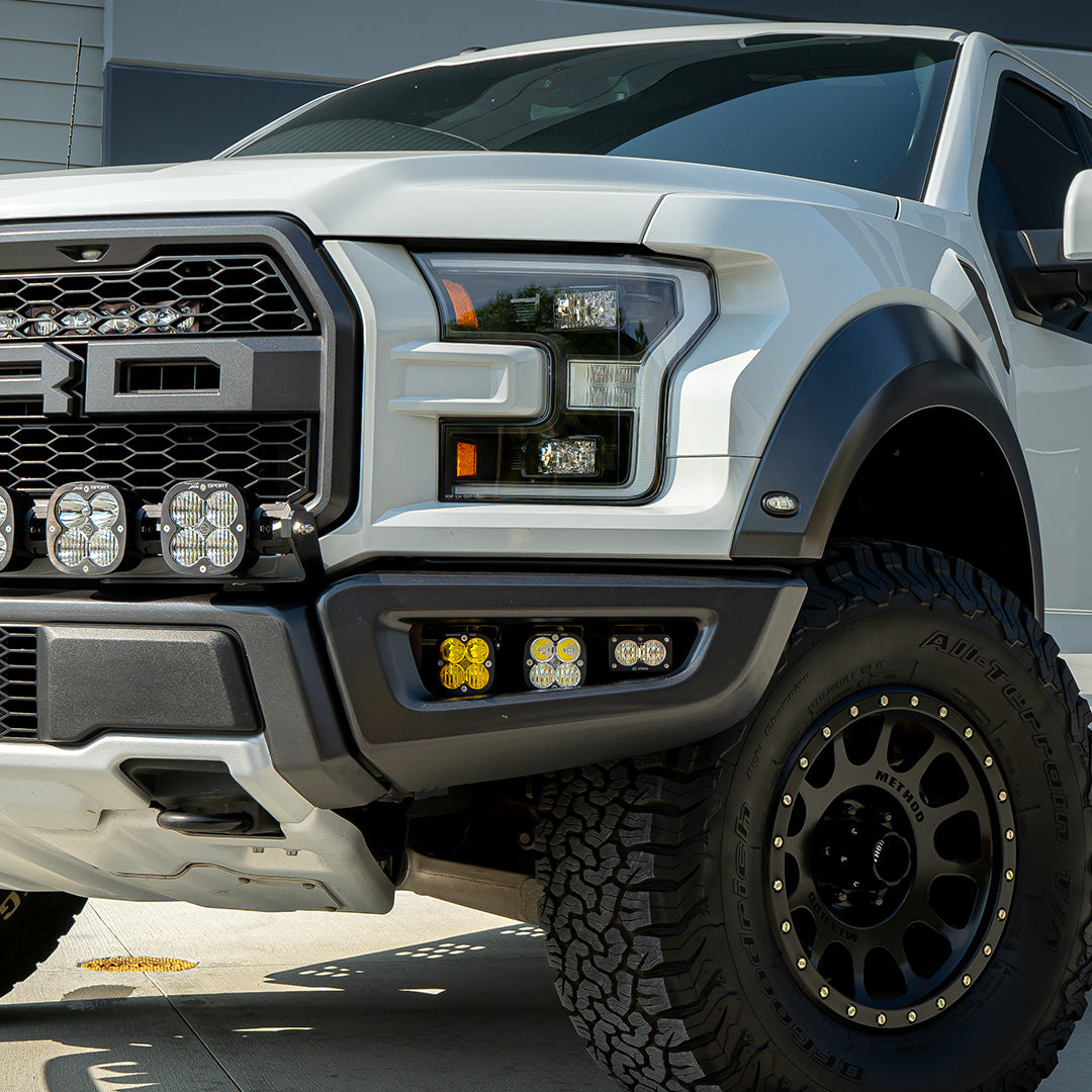 Raptor Fog Light Kit 17-18 F-150 Raptor Fog Pocket Kit Amber SAE Sport ...