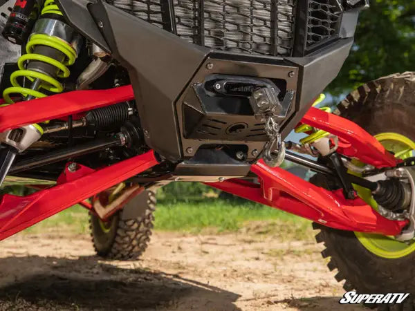 Super ATV POLARIS RZR TURBO R / PRO R WINCH MOUNTING PLATE – RockPeak UTV